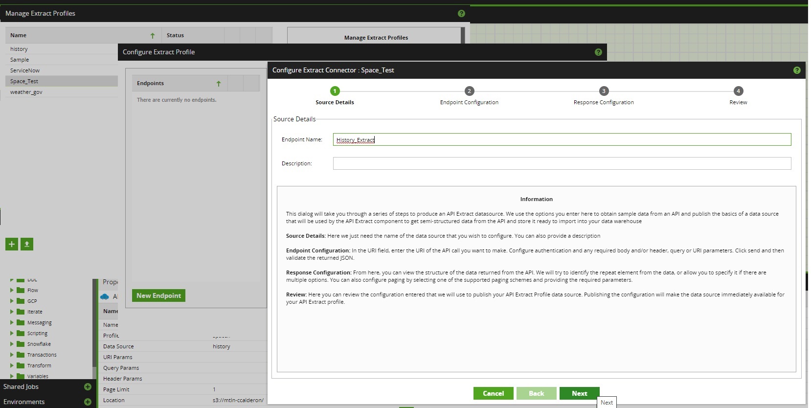 How To Extract Data Into Cloud Data Platform Using Api Extract Component