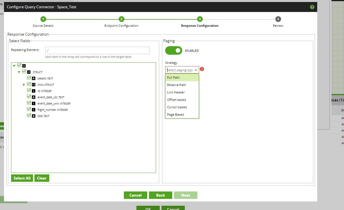 How To: Extract data into Cloud Data Warehouse using the API Query Component